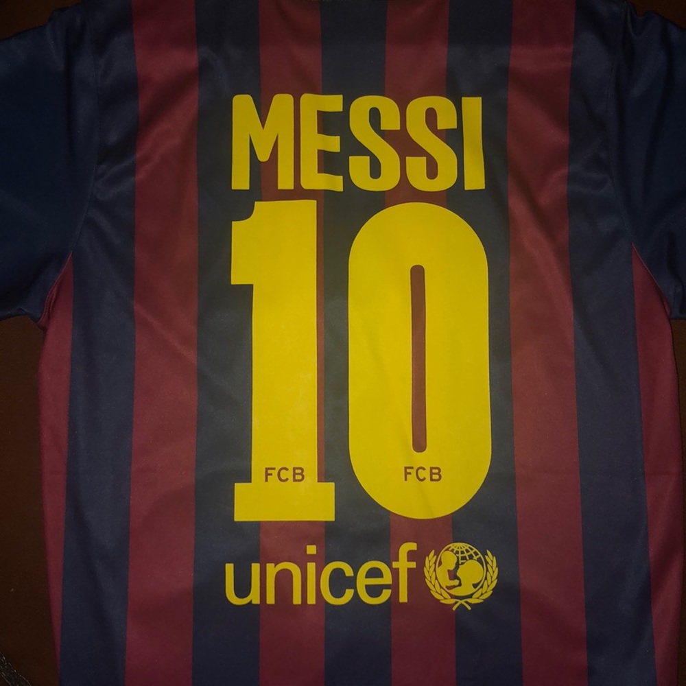 Lionel Messi Barcelona Fcb Soccer (Futbol) Jersey - Gem